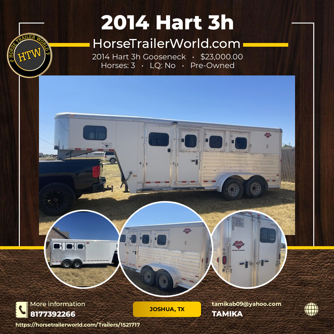 2014 Hart 3h gooseneck