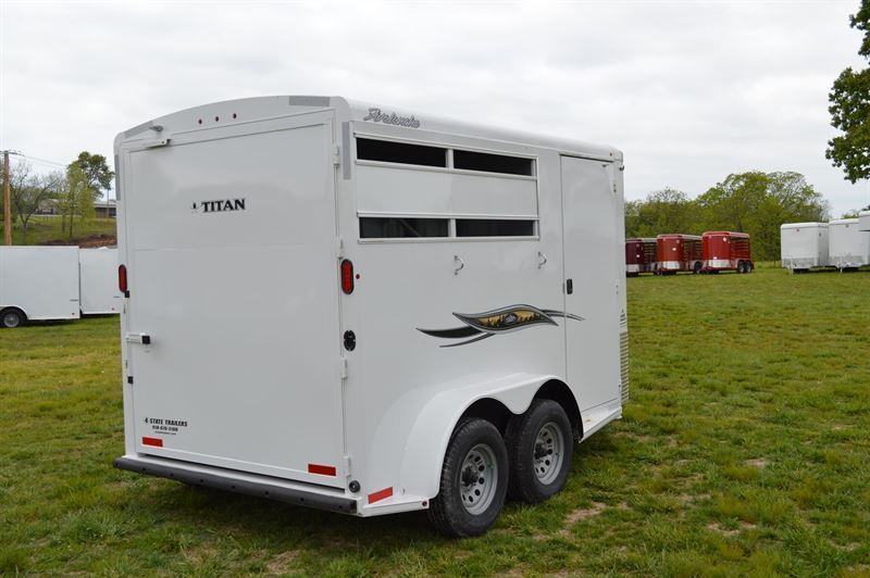 2023 Titan Trailers Avalanche II 2 Horse Slant 6'8x13'x7'