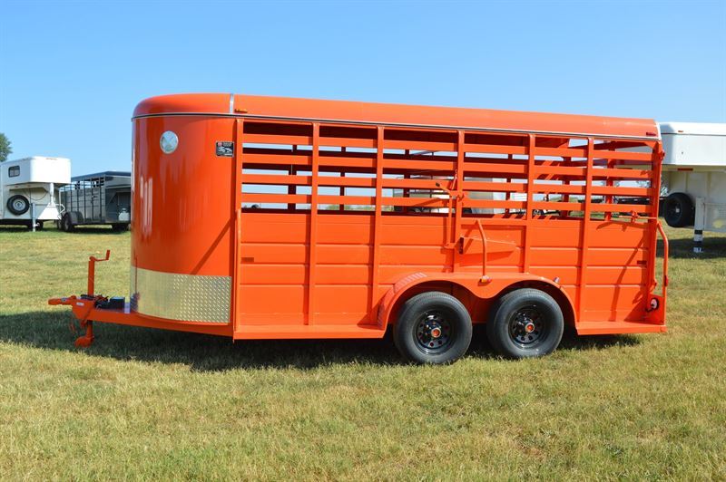 2024 WW 6x16x6'6" BUMPER PULL STOCK TRAILER RUBBER FLOOR