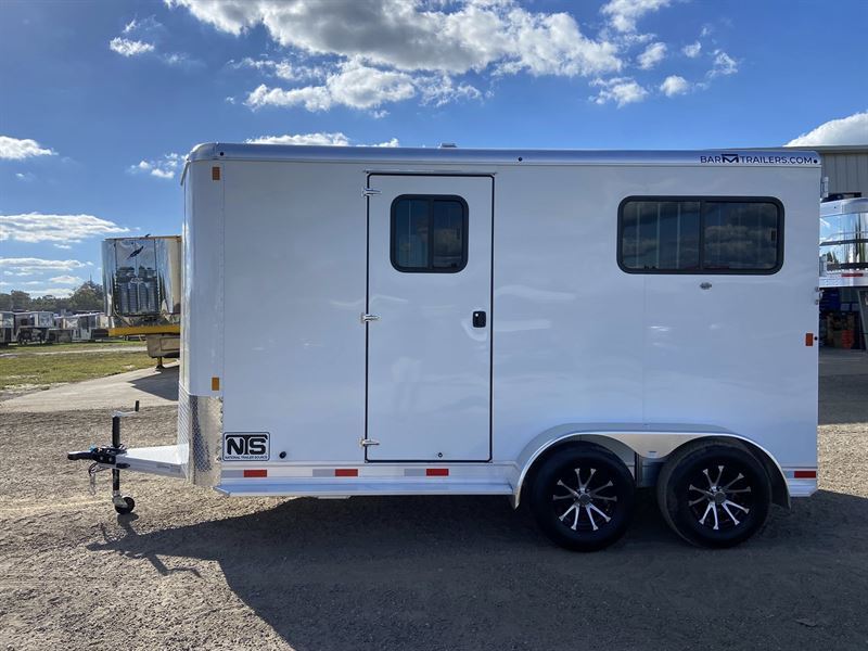 2026 Bar-M 2 Horse Straight Load Bumper Pull Trailer