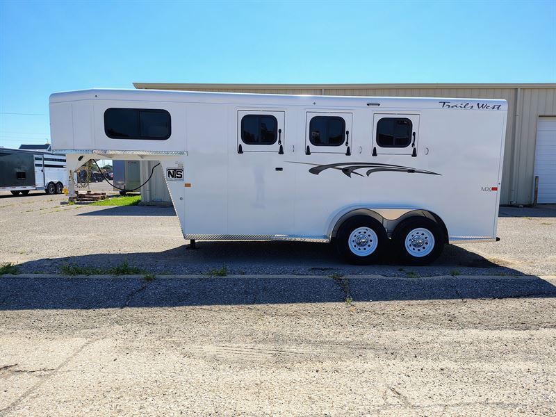 2026 Trails West 3 Horse Gooseneck Trailer
