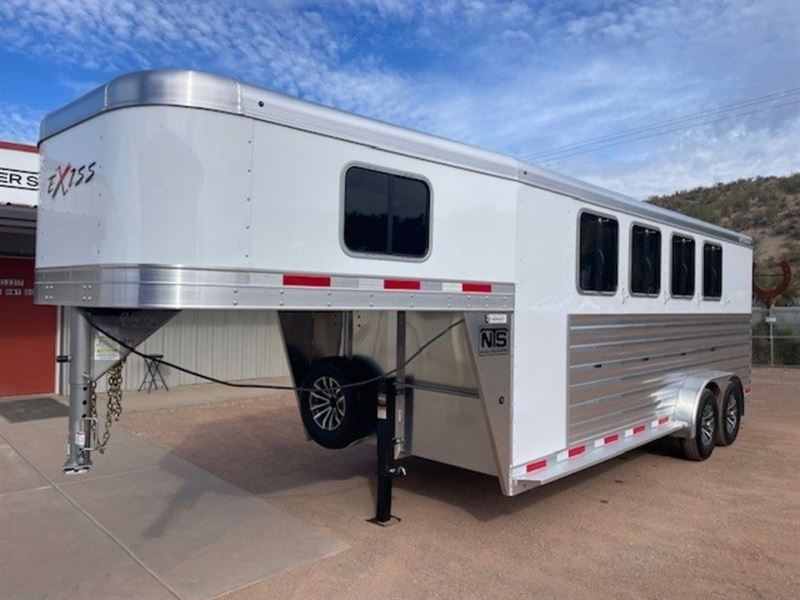 2024 Exiss 4 Horse Gooseneck Trailer
