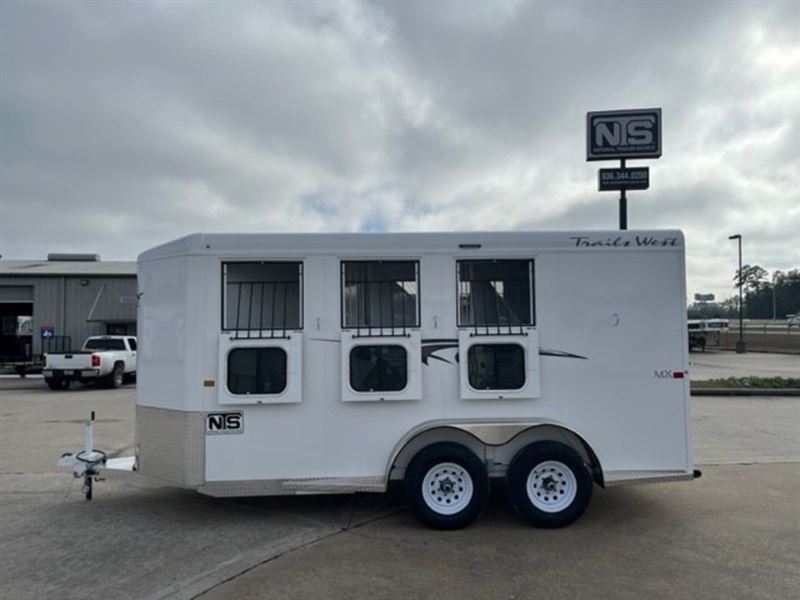 2024 Trails West 3 Horse Bumper Pull Trailer