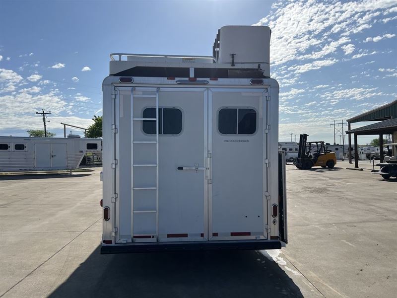 2017 Platinum 4 Horse Side Load Gooseneck Trailer With 17' Outla