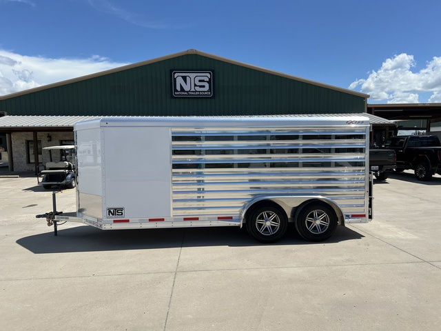 2025 Exiss 6 Pen Bumper Pull Livestock Trailer