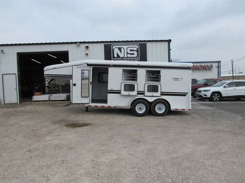 2018 Bruton 2 Horse Gooseneck Trailer