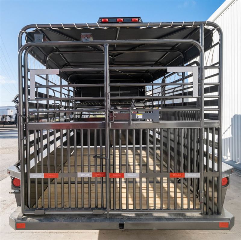 2023 Delco Trailers 16 Ft Stock With Canvas Top