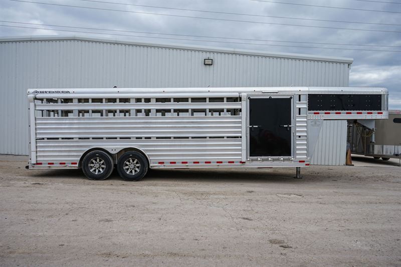 2023 Elite Trailers 24 Ft Stock Trailer With Side Ramp