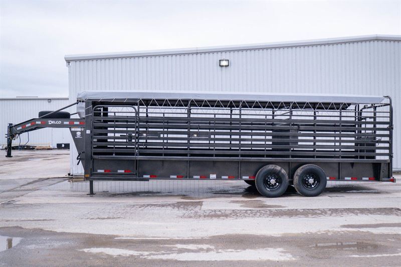 2025 Delco Trailers 24 Ft Bar Top Stock Trailer