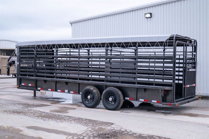 2025 Delco Trailers 24 Ft Bar Top Stock Trailer