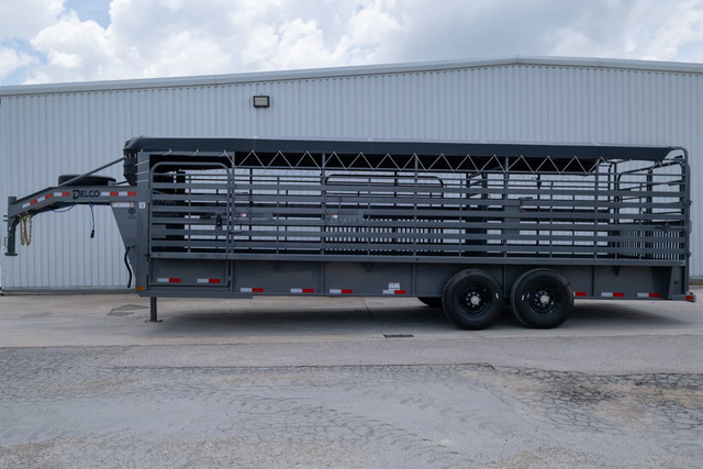 2026 Delco Trailers 24 Ft Bar Top Stock Trailer