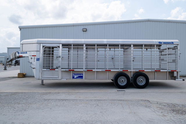 2024 Gooseneck 24 Ft Aluminum Stock Trailer