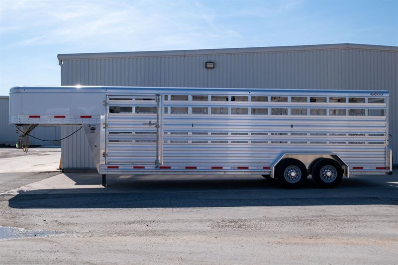 2026 Exiss 24 Ft Aluminum Stock Trailer