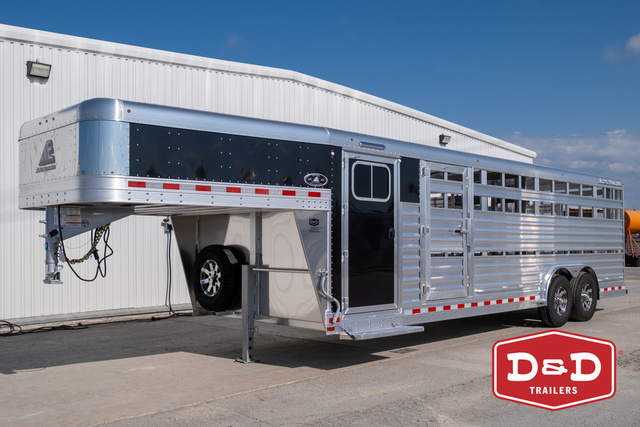 2026 Elite Trailers 25 Ft Show Cattle Stock Combo Trailer
