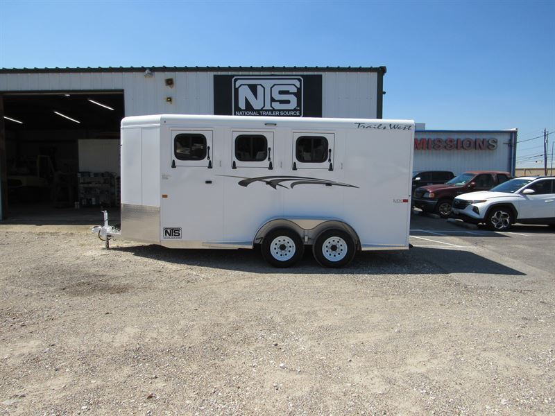 2026 Trails West 3 Horse Bumper Pull Trailer