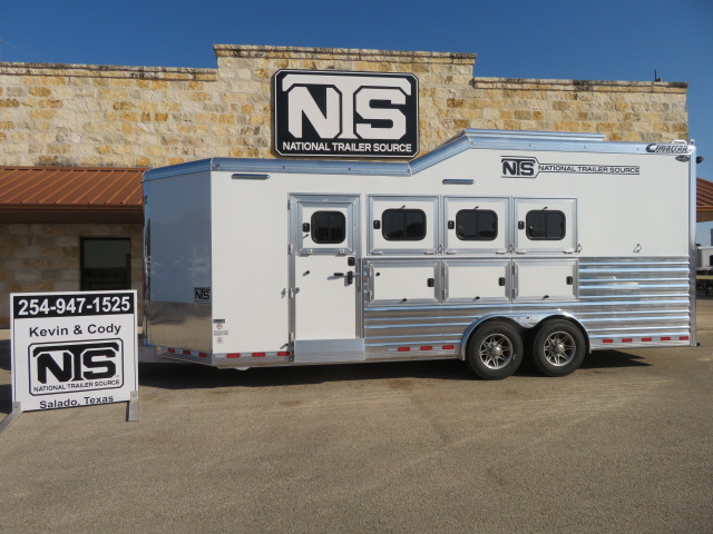 2025 Cimarron 4 Horse Side Load Bumper Pull Trailer